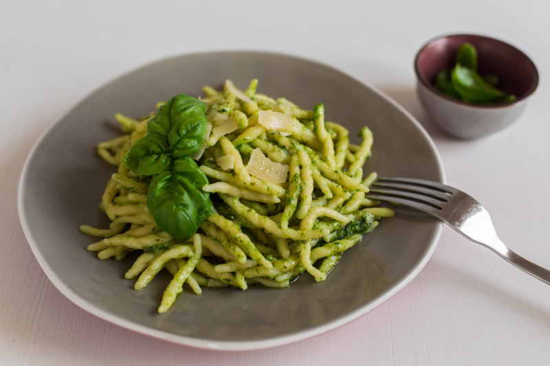Ligurian Trofie with Basil Pesto Sauce | MaMaBlip