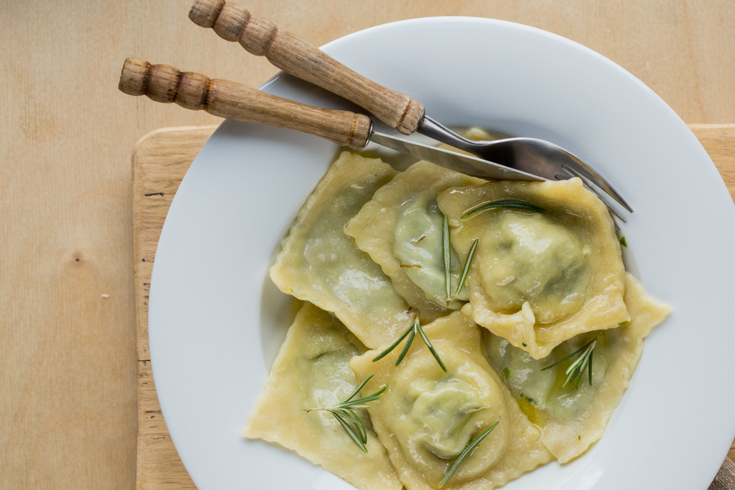 Tuscan Potato Tortelli with Aromatic Herb Olive Oil | MaMaBlip