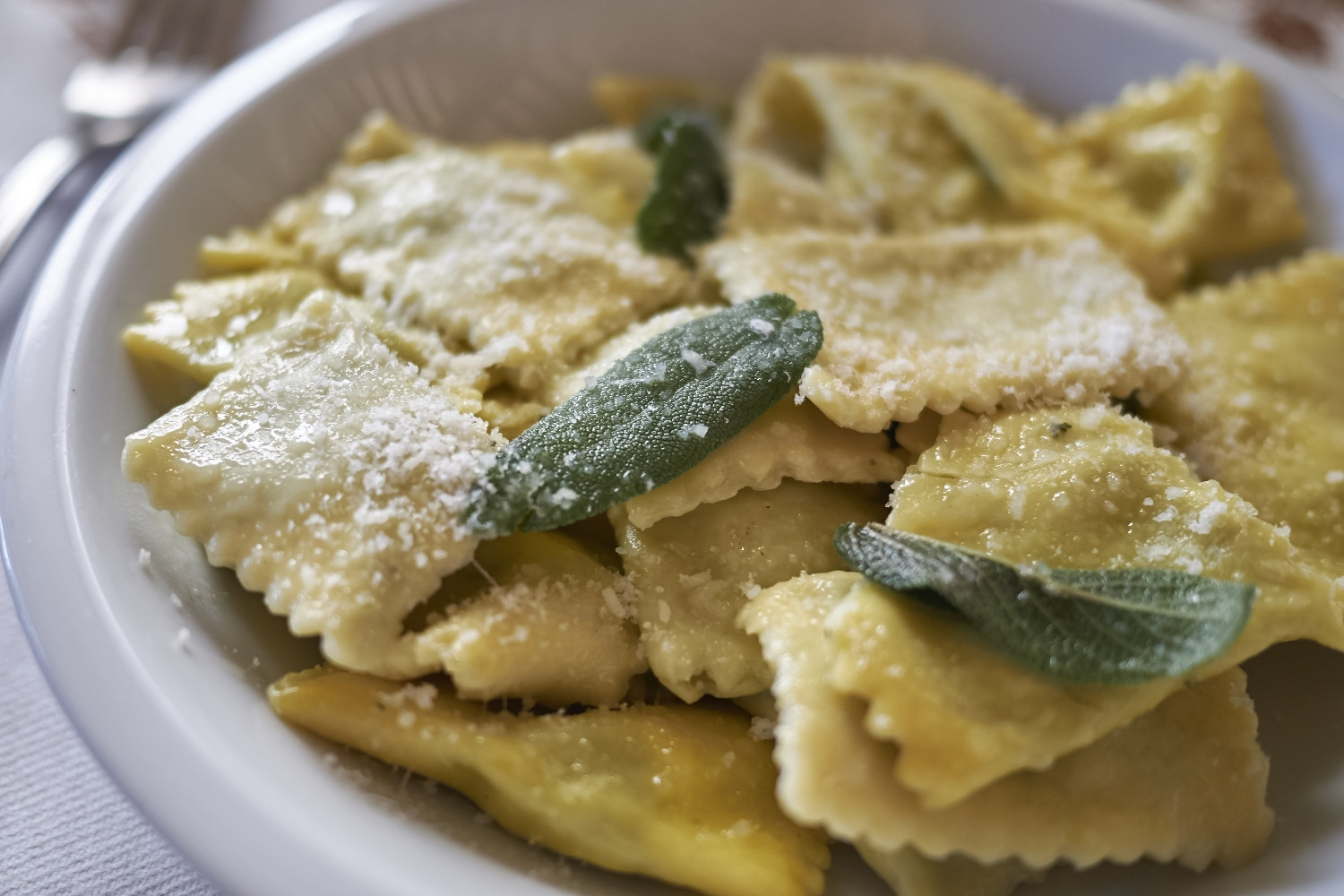 Swiss Chard and Ricotta Ravioli with Golden Butter and Sage | MaMaBlip