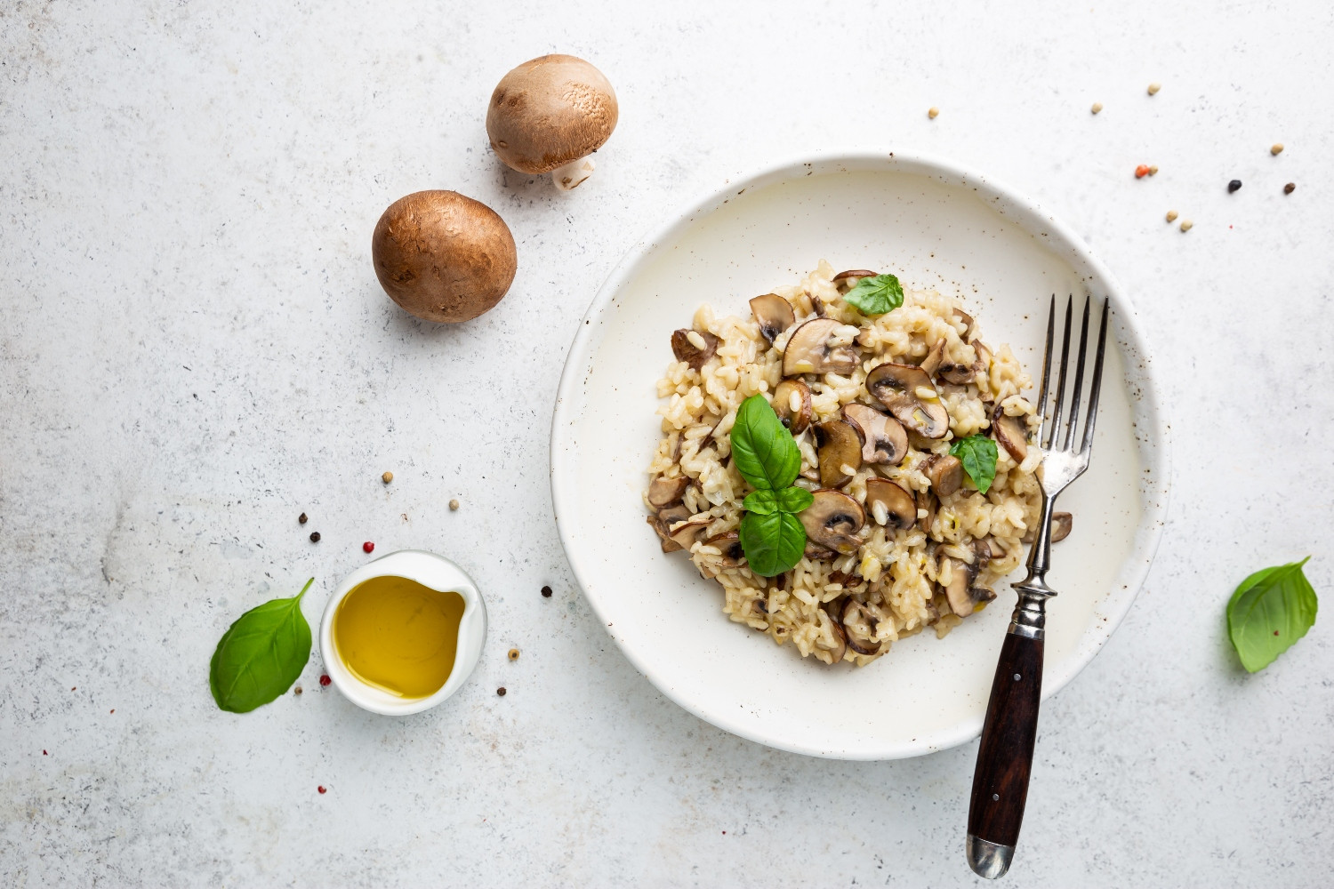 Creamy Risotto with Dried Porcini Mushrooms | MaMaBlip